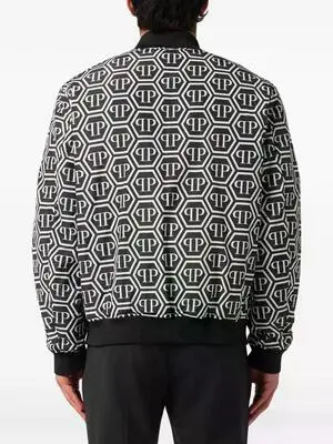 Philipp Plein Nylon Bomber Monogram Jacket