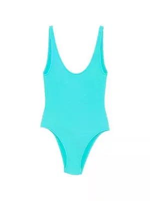 BANANA MOON Scoop-neck Swimsuit - Blue