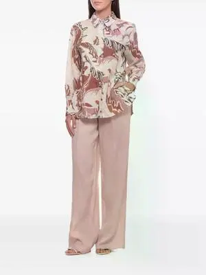 Marella Abstract Print Button-down Shirt