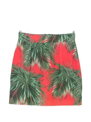 MARCO BOLOGNA Palm Leaf-print Skirt - Red