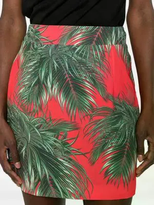 MARCO BOLOGNA Palm Leaf Print Straight Skirt