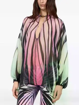 Roberto Cavalli Ray Of Paradise-print Blouse