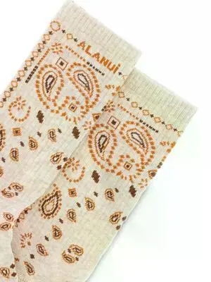 Alanui Paisley-jacquard Socks