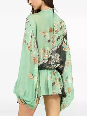 Roberto Cavalli Floral Print Mini Dress