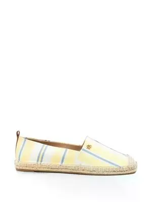 Ralph Lauren Cameryn Iii Striped-pattern Flat Espadrilles - Yellow