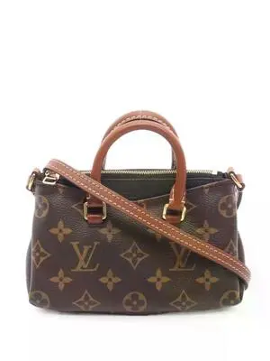 LOUIS VUITTON Nano Pallas Two-way Handbag - Brown