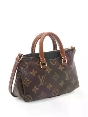 LOUIS VUITTON Nano Pallas Two-way Handbag - Brown