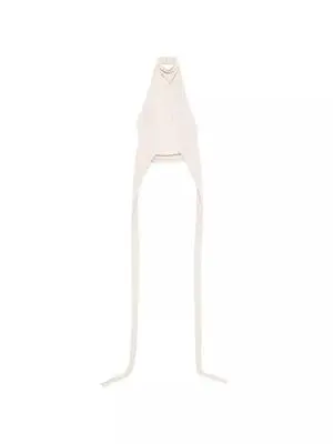 FRANCESCO MURANO Halterneck Draped-detail Top - Neutrals