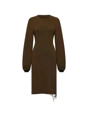 MAISON MARGIELA Knit Midi Dress - Brown