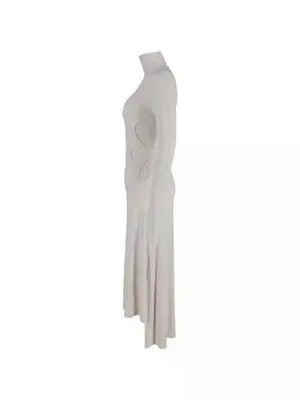 Victoria Beckham Cutout Midi Dress - Neutrals