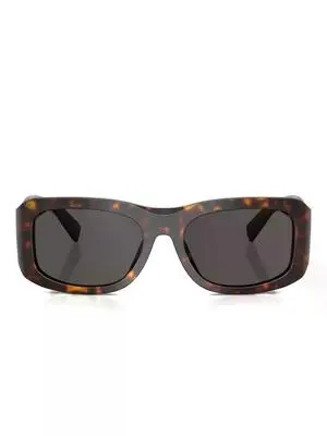 Dolce & Gabbana Tortoiseshell Rectangle-frame Sunglasses - Brown