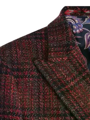 Etro Check-pattern Single-breasted Coat
