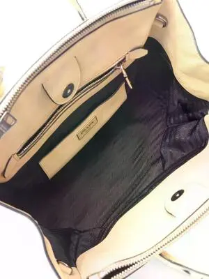 Prada 2000s Triangle Logo 2-way Tote Bag