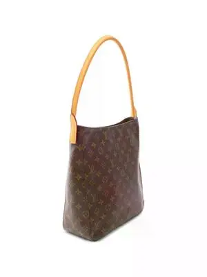 LOUIS VUITTON Monogram Canvas Looping Shoulder Bag - Brown