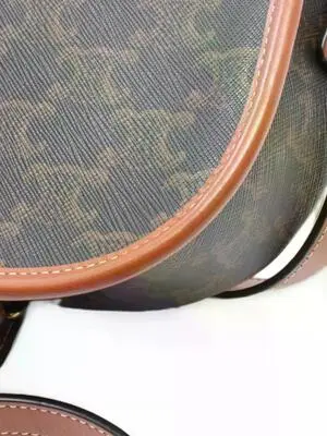 Celine 2010s Triomphe Folco Mini Shoulder Bag