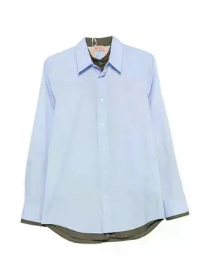 N°21 Logo-embroidered Shirt - Blue