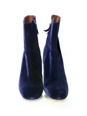 Proenza Schouler Velvet Block-heel Ankle Boots