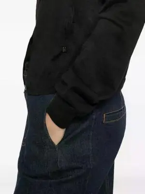 Moschino Ruffled-trim Crew Neck Cardigan