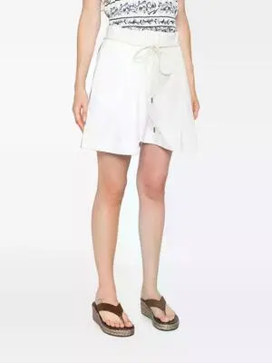 LEE MATHEWS Belted Pleated Shorts