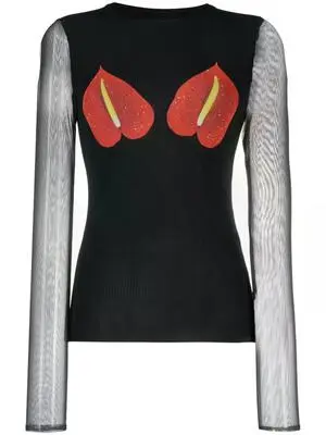 Loewe Anthurium Long-sleeve Top