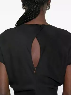 Agnona Cap Sleeve Maxi Dress