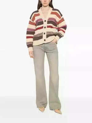 N°21 Striped V-neck Cardigan