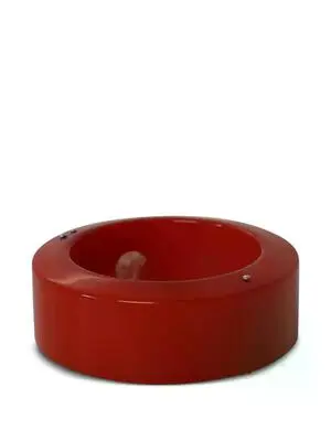 LANVIN Engraved-logo Bangle With Studs - Red