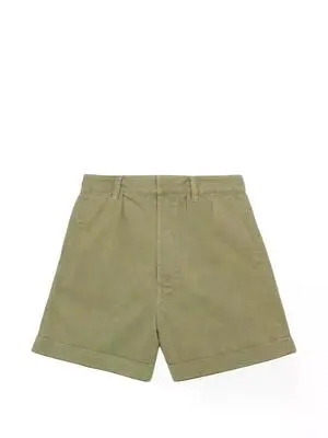 FORTELA Bedford Pleated Cotton Shorts