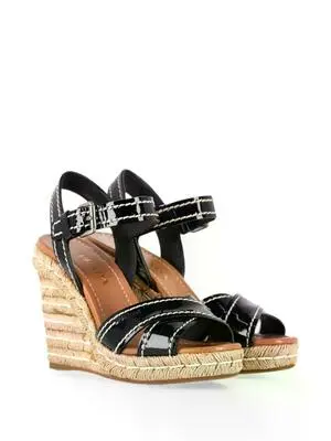 Prada Cross-strap Wedge Espadrilles