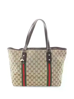 Gucci 2010s Sherry Gg Canvas Tote Bag - Neutrals