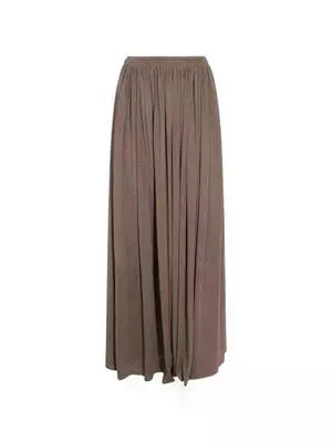 Max Mara Gathered Maxi Skirt - Brown