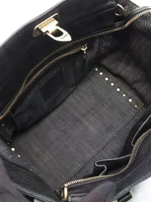 Valentino Garavani 2000s Rockstud Two-way Denim Handbag
