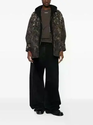 Pinko Embellished Camouflage Print Long Sleeve Shirt