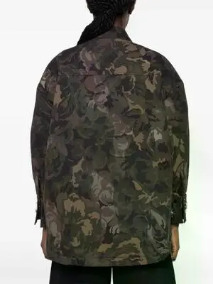 Pinko Embellished Camouflage Print Long Sleeve Shirt