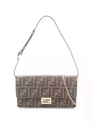 Fendi 2020s Zucca Shoulder Bag - Brown