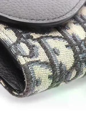 Dior 2010s Saddle Monogram-pattern Wallet