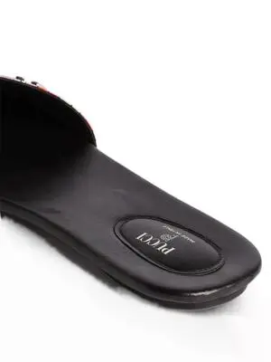 Emilio Pucci Iride-print Silk Slip-ons