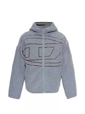 DIESEL® Logo-embroidered Zip-up Hoodie