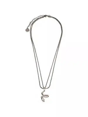 Roberto Cavalli Snake-pendant Necklace
