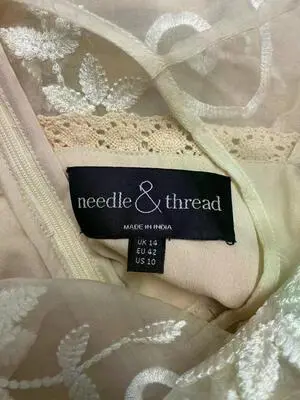 NEEDLE & THREAD Embroidered Lace Dress