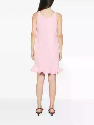 Moschino Sleeveless Ruffled Hem Mini Dress