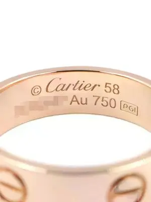 Cartier 18k Rose Gold Love Ring - Pink