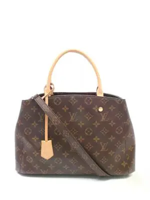LOUIS VUITTON Montaigne Mm Monogram Handbag - Brown