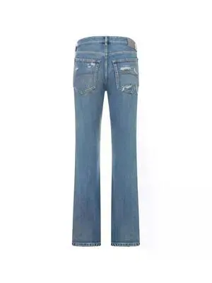 Balenciaga Distressed Flared Jeans