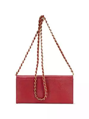 Prada Saffiano Leather Wallet On Chain