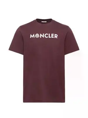 Moncler Logo-print Cotton T-shirt - Red