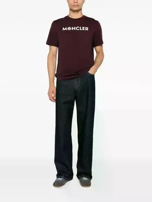 Moncler Logo-print Cotton T-shirt - Red