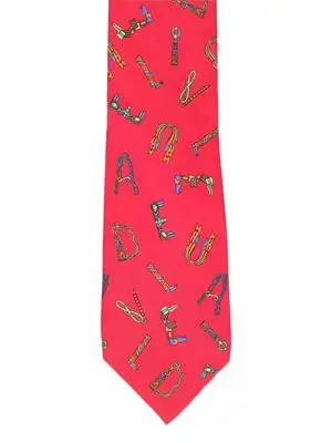 Versace Graphic Print Neck Tie