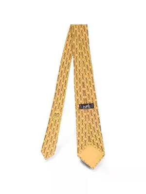 Hermès Geometric-print Tie