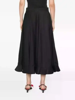 Moschino Ruffled-hem Midi Full Skirt